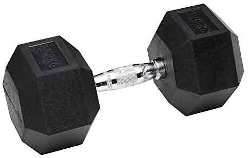 Dumbbell Rubber Head 22.5kg Jumbo Sports