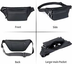 Extra Large Crossbody Sling Waist Shoulder Bag for Men Women with ...